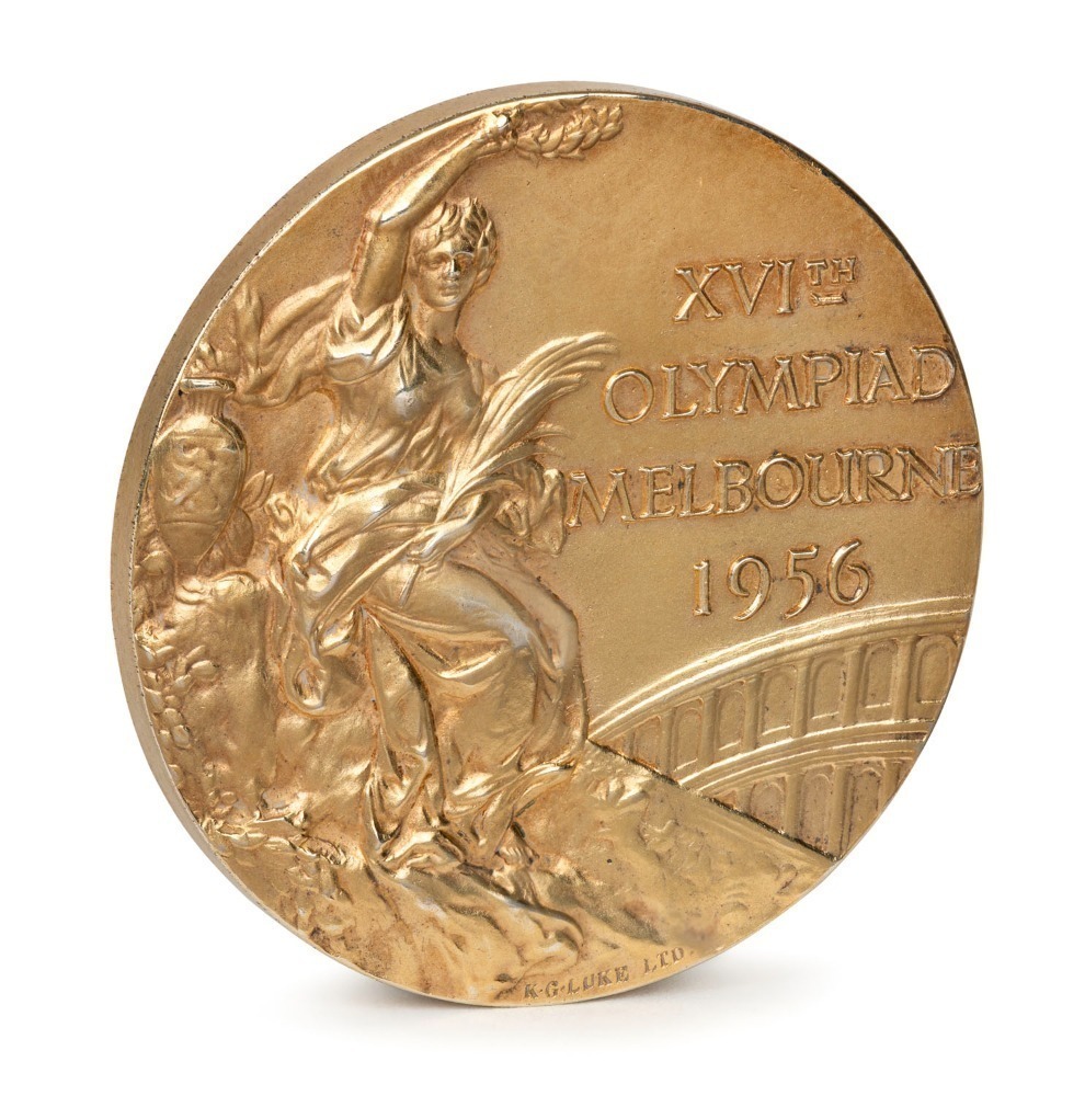 GOLD, FIRST PLACE WINNER'S MEDAL awarded to Australia's ANTHONY Tippy ...