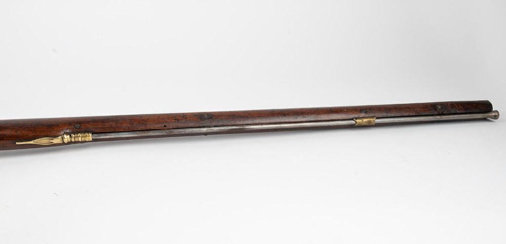 FUSIL DE CHASSE antique French flintlock fowling piece with brass ...
