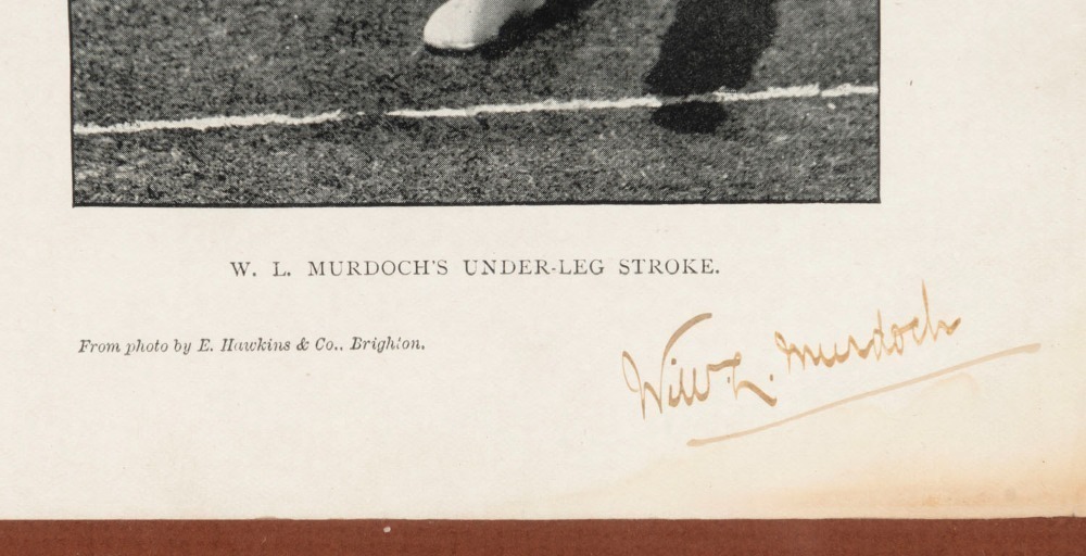 WILLIAM (Billy) L. MURDOCH, attractive original pen signature below a ...