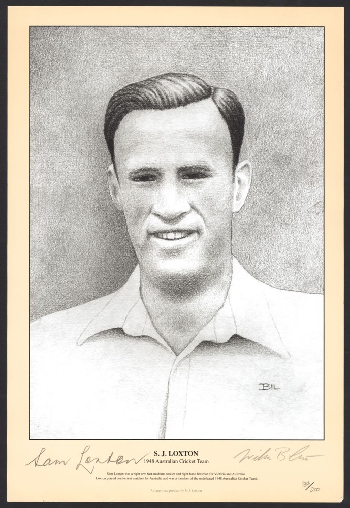 1948 INVINCIBLES: Seven matching reproduction portraits by BIL, each ...