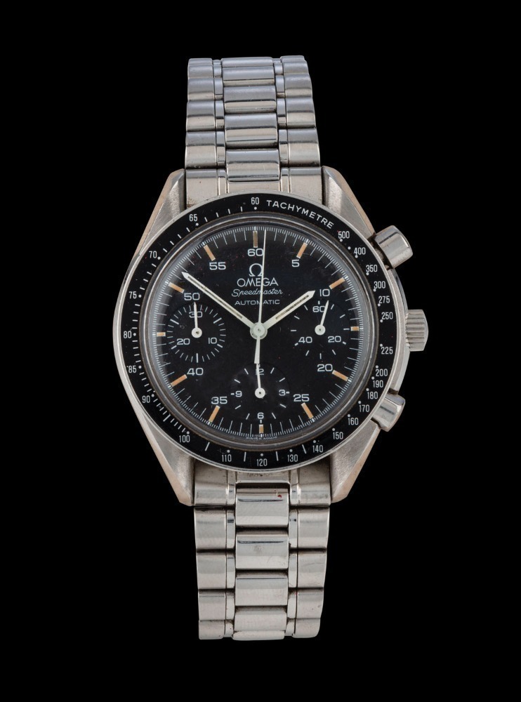 OMEGA SPEEDMASTER automatic chronograph wristwatch in stainless steel ...