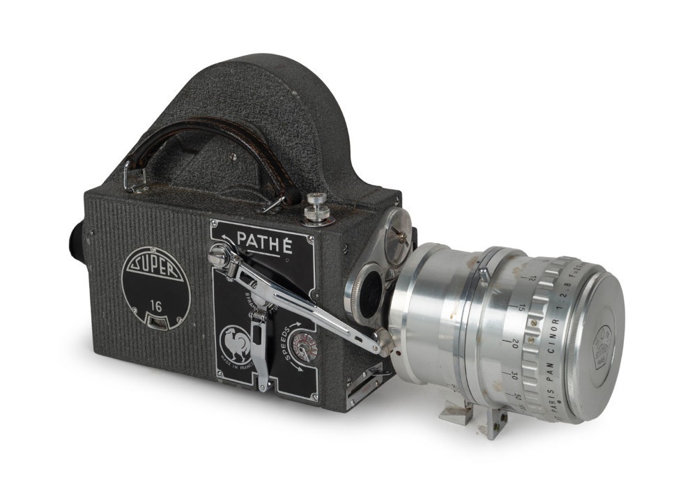 PATHÉ: Super 16 16mm movie camera [#8335], c. 1950s, with Som Berthiot ...