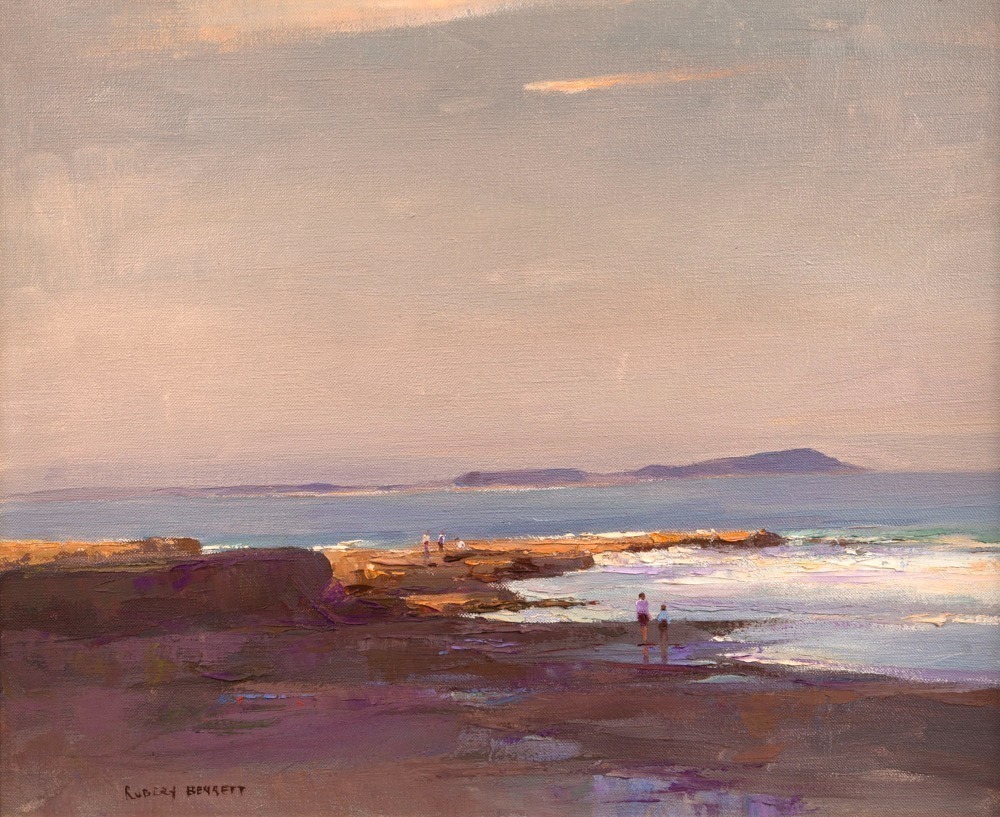WILLIAM RUBERY BENNETT (1893-1987), Avoca Beach, Evening, N.S.W., oil ...