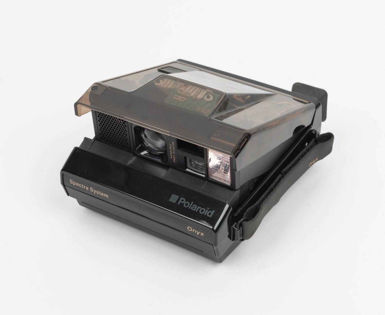 POLAROID: Transparent-body Spectra Onyx instant camera, c. 1987, in ...