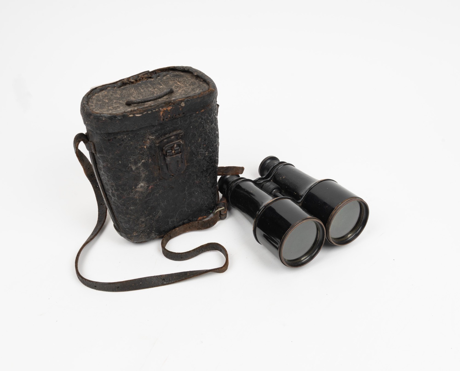 KASNER & MOSS of Melbourne antique binoculars in original leather case ...