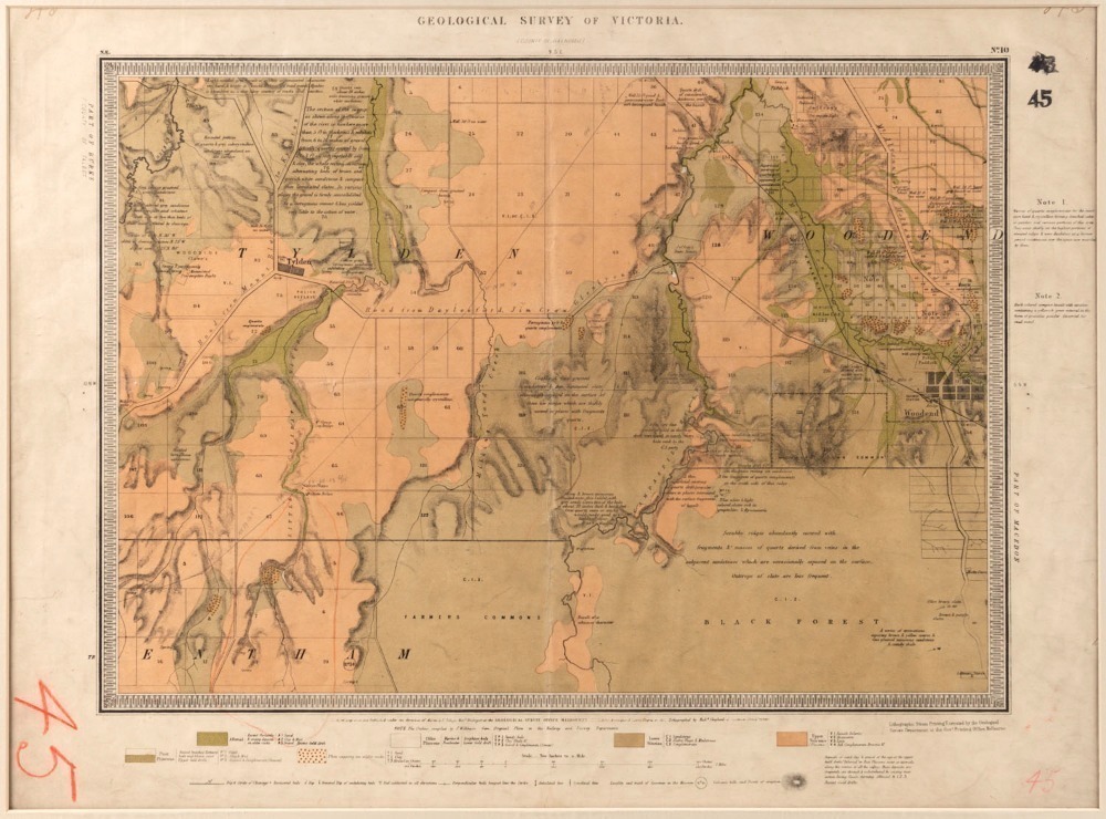 The 1865 Geological Survey of Victoria : four complete sheets ...