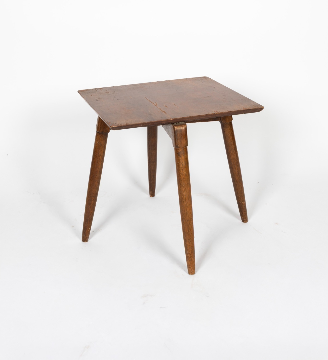 FEATHERSTON television table with revolving top, circa 1956, 50cm high ...