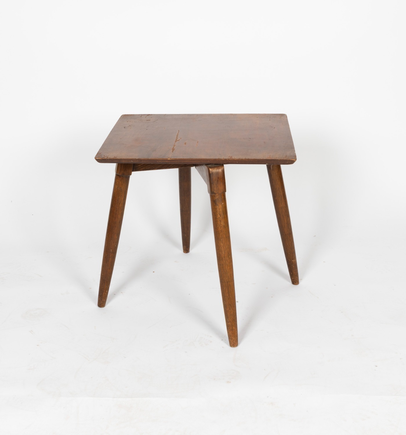 FEATHERSTON television table with revolving top, circa 1956, 50cm high ...