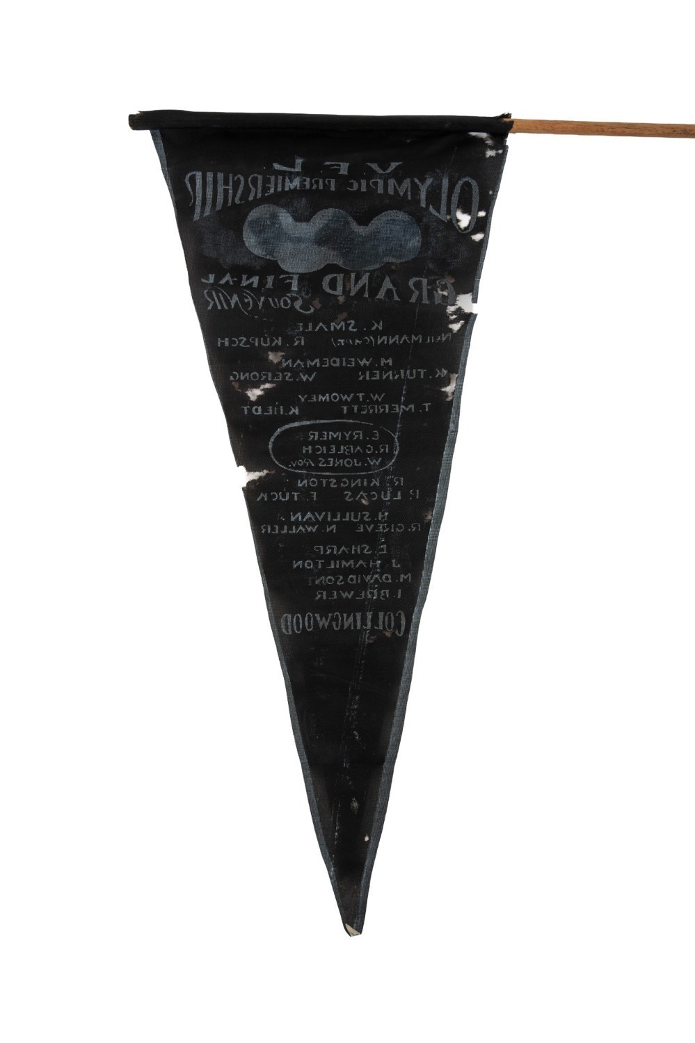 1956 MELBOURNE OLYMPIC PREMIERSHIP: Souvenir pennant incorporating the ...