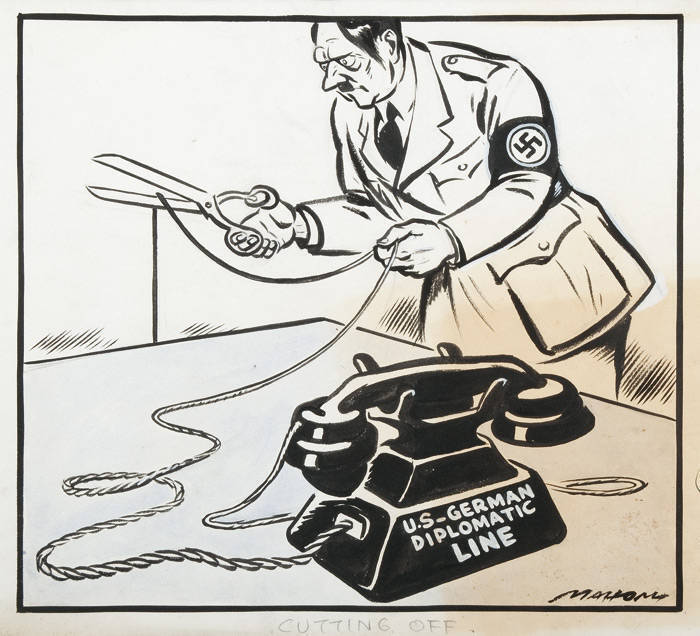 CUTTING OFF , artist Will Mahony (Australian, 1905-1989), original ...