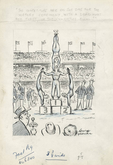 EMILE MERCIER (1901-1981, Australian cartoonist): Original b/w artwork ...