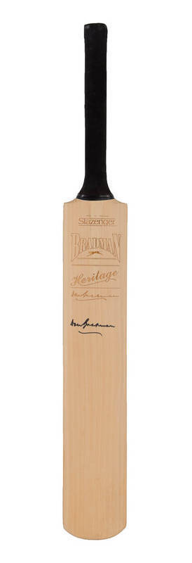 DON BRADMAN, lovely signature on full size Slazenger - Bradman Heritage ...